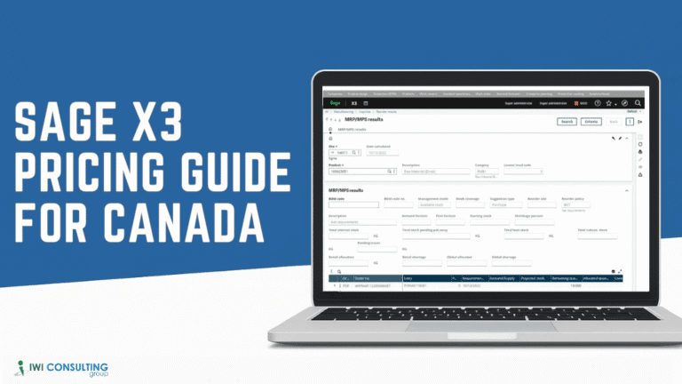 Sage X3 Pricing in Canada | Full Cost Breakdown & ERP Guide
